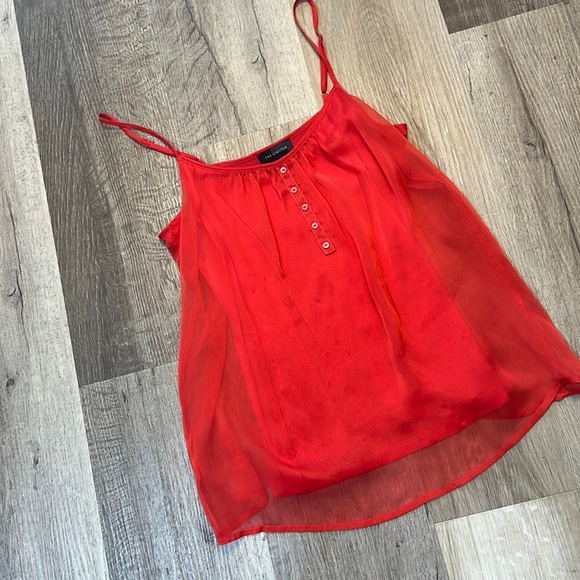 The Limited | Tops | Limited Orange Sheet Cami With Opaque Cami Built ...
